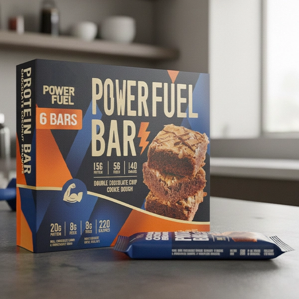 Custom Protein Bar Boxes | Free Shipping & Design Support
